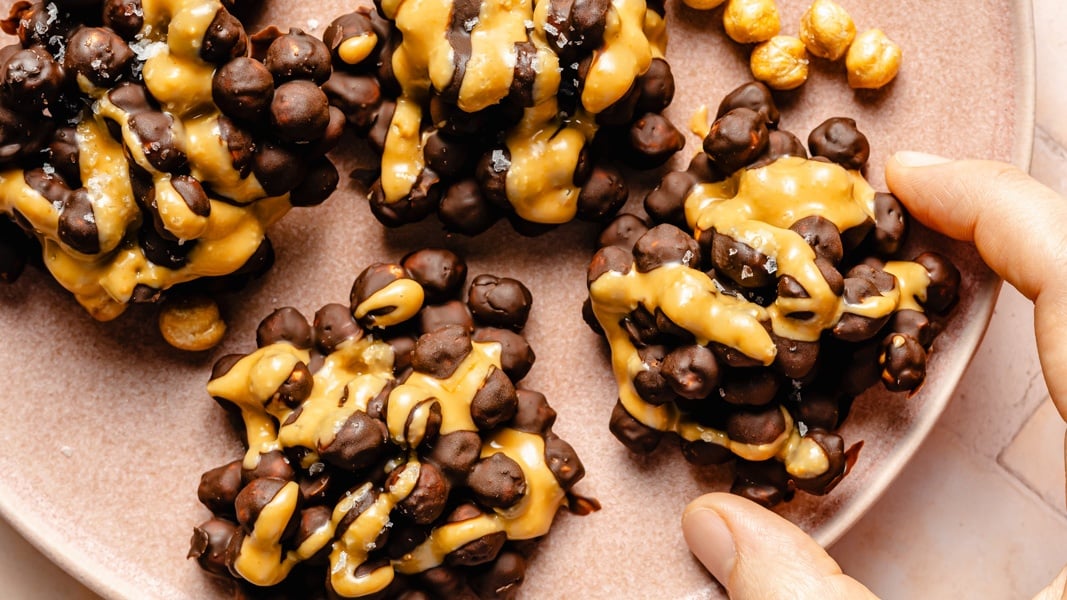 Crispy Chickpea Chocolate Clusters | Ambitious Kitchen